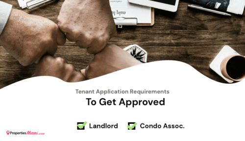 Tenant Application Requirements for Landlords & Hoa Approval